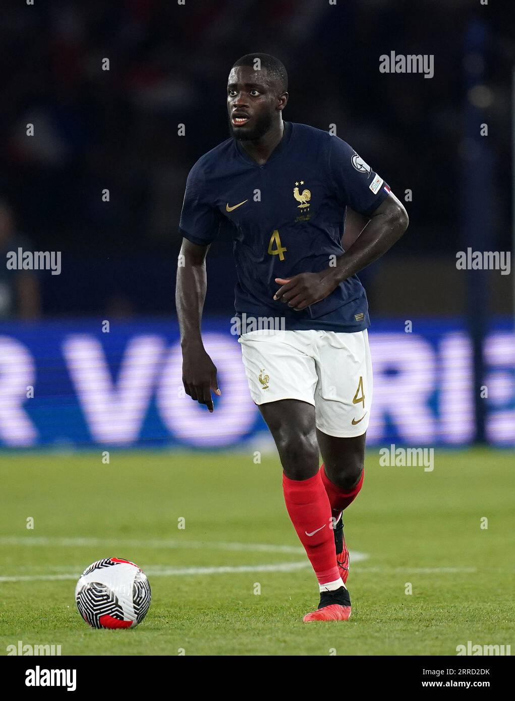 France's Dayot Upamecano during the UEFA Euro 2024 Qualifying Group B ...