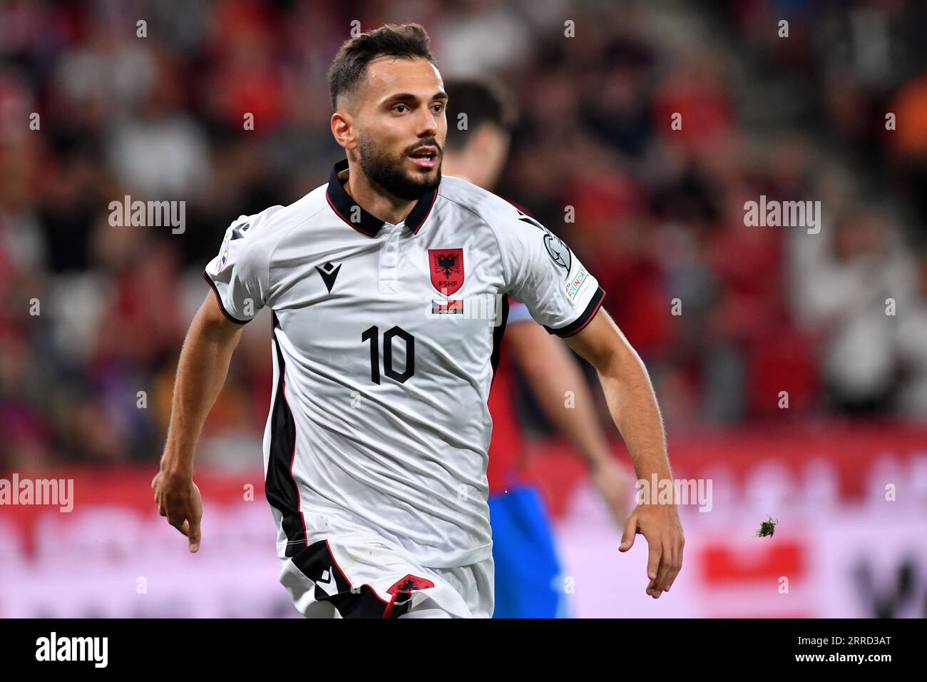 Prague, Czech Republic. 7th Sep, 2023. NEDIM BAJRAMI of Albania ...