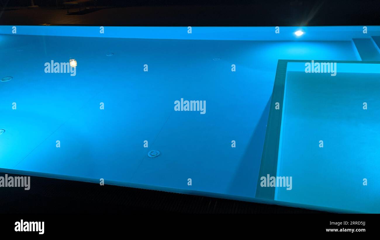Abstract swimming pool night hi-res stock photography and images - Alamy