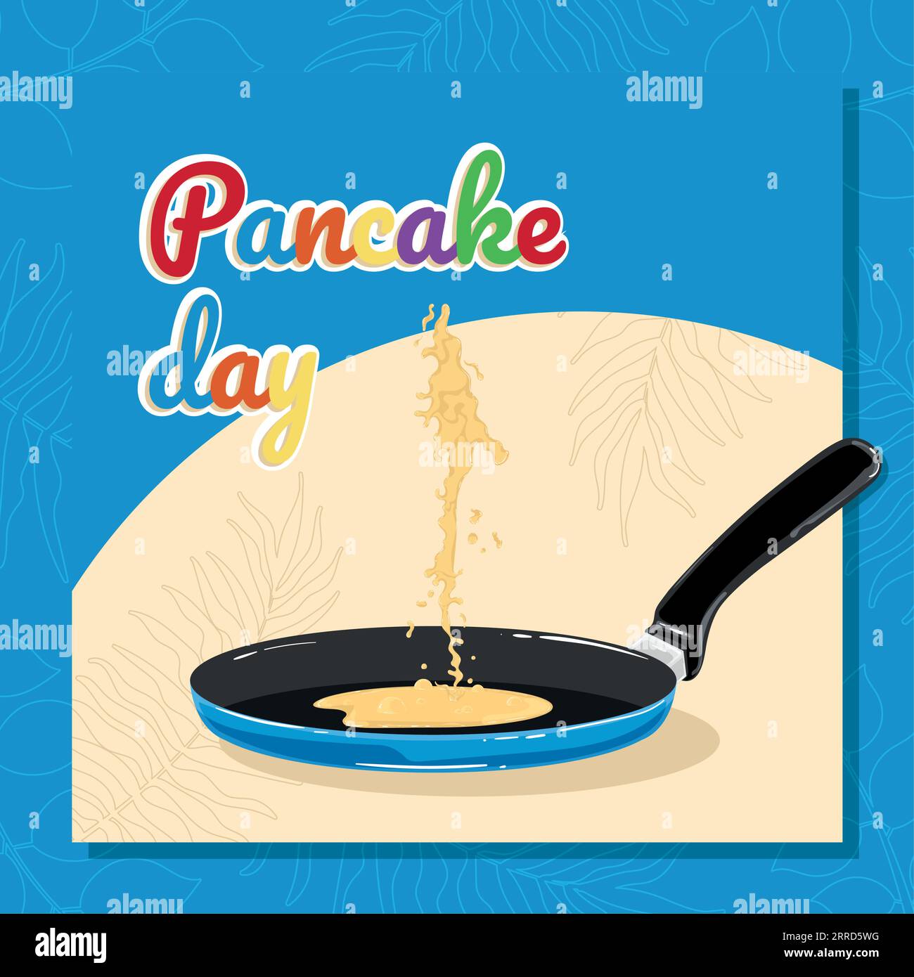 Colored Happy pancake day background Vector Stock Vector Image & Art ...