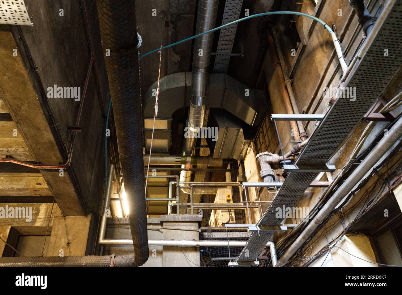 The ceiling of a service corridor on a Hidden London: Baker Street tour ...