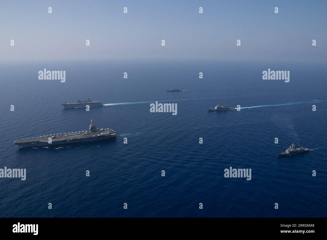 Mediterranean Sea. 21st Aug, 2023. The world's largest aircraft carrier ...