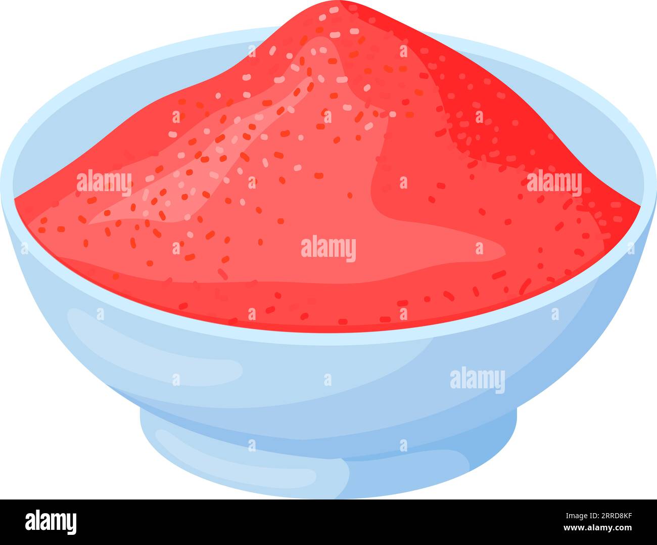 Red pepper cooking spice. Cartoon condiment pile isolated on white ...