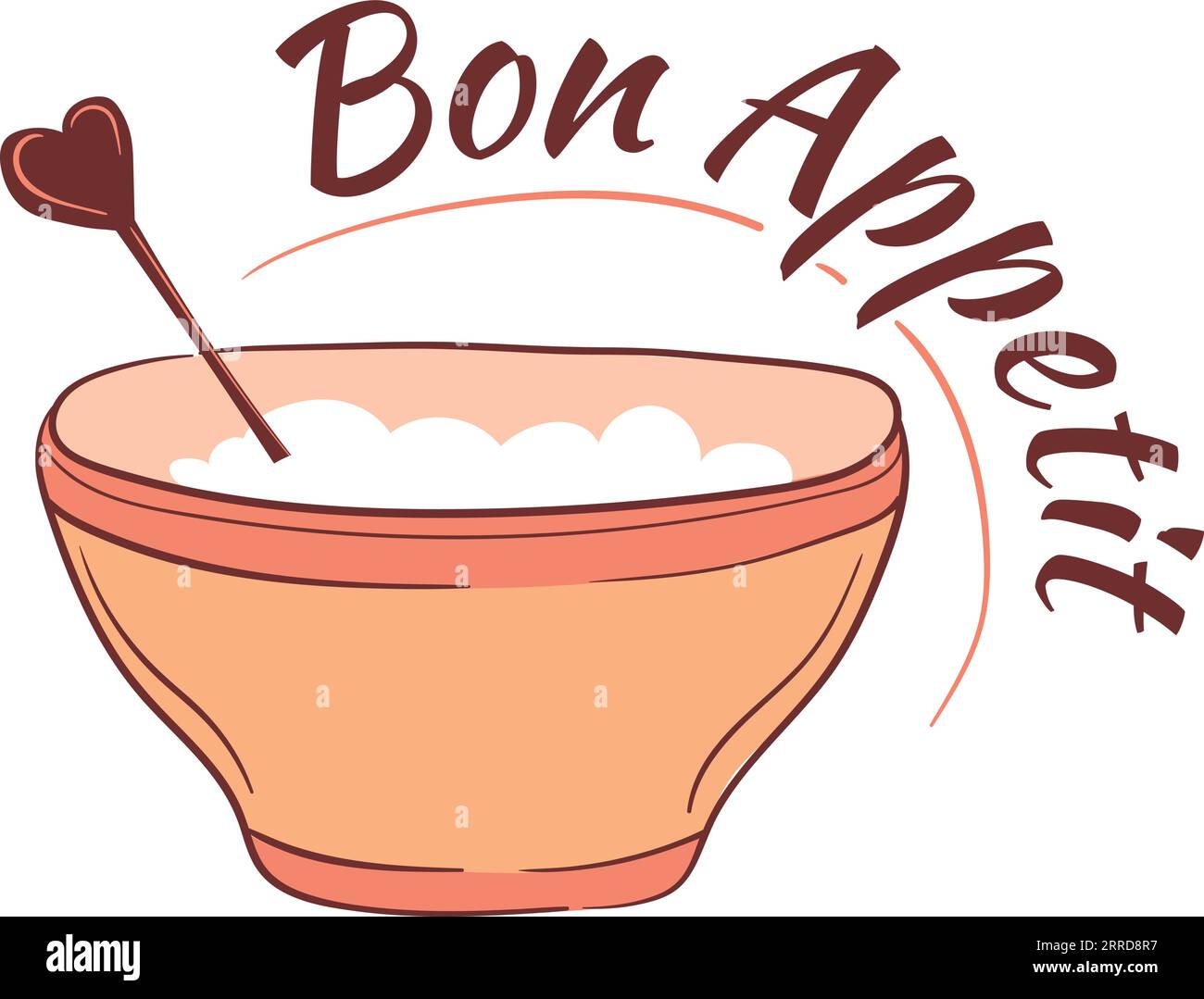 Enjoy your meal decorative french lettering. Tasty food isolated on ...