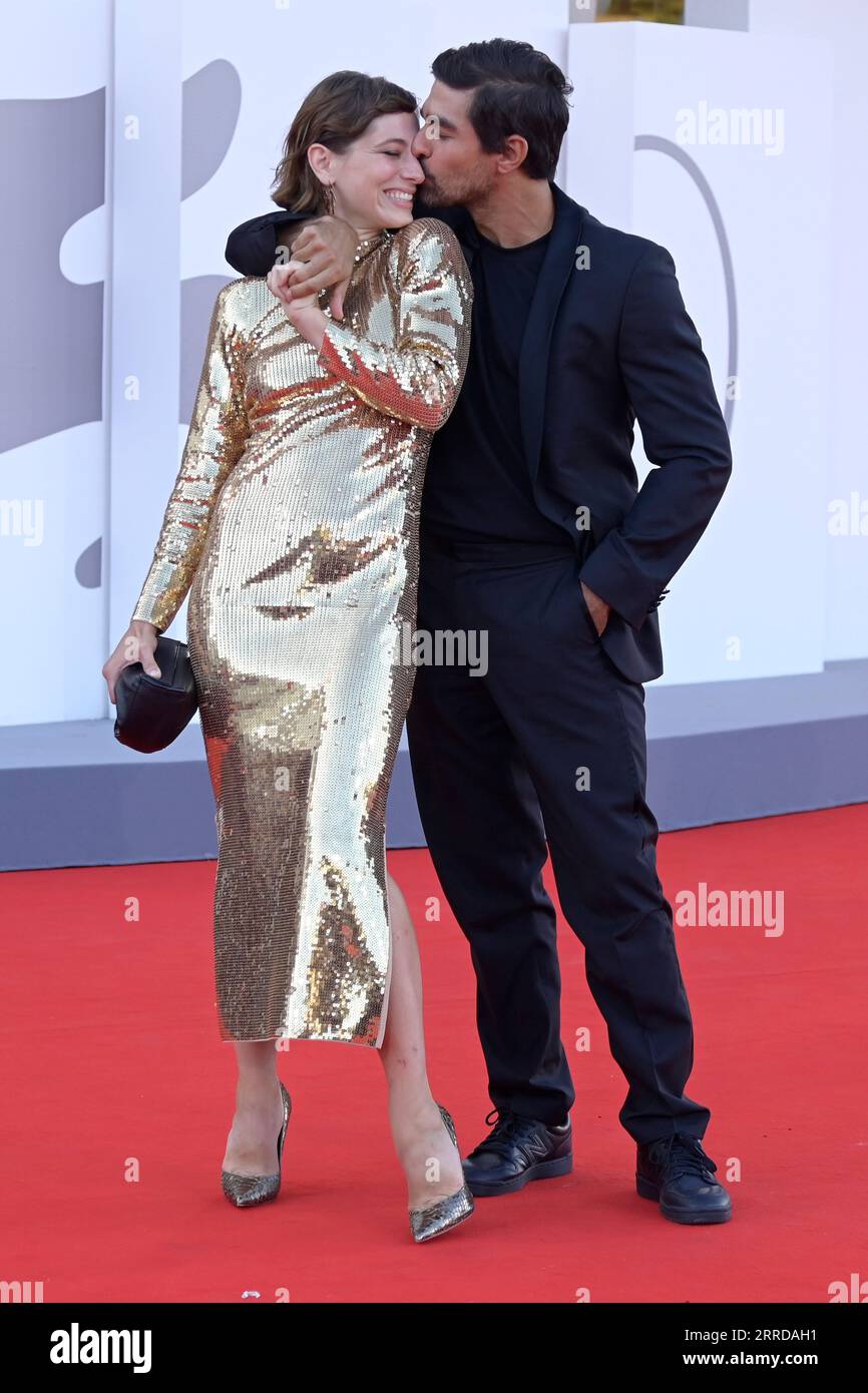 Venice Lido, Italy. 07th Sep, 2023. Federica De Benedittis (l) and ...
