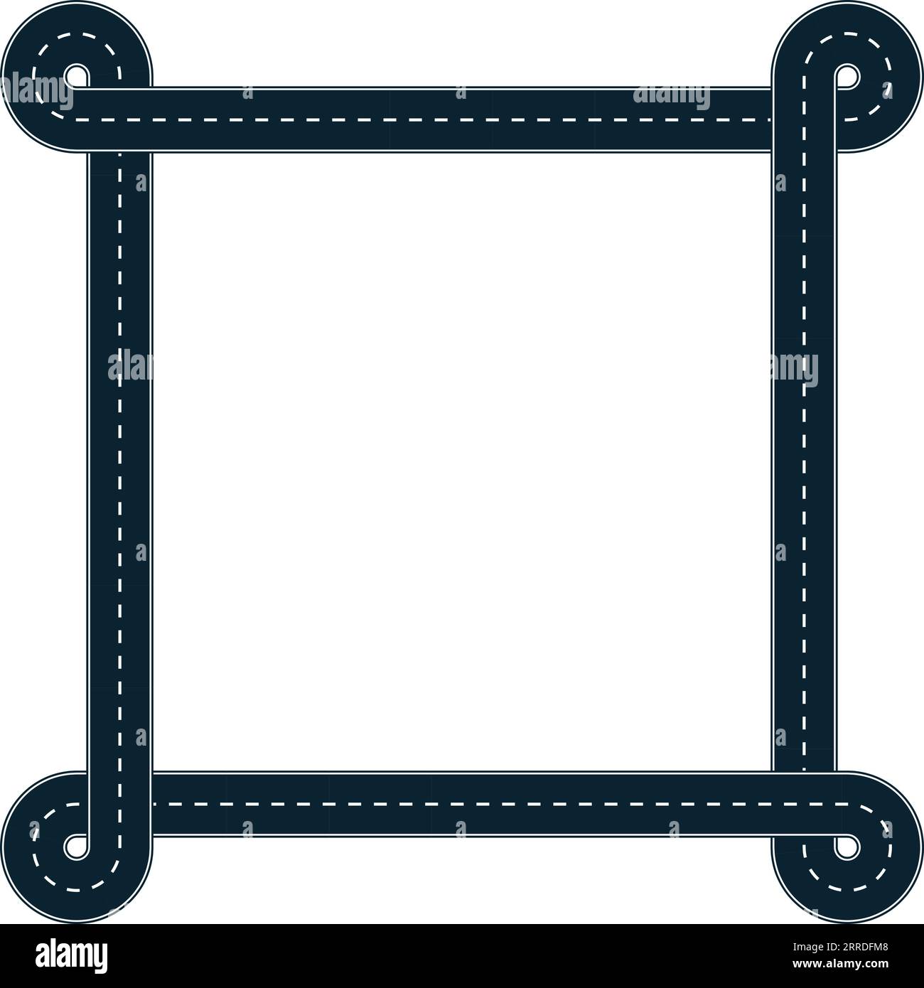 road knot corner border Stock Vector Image & Art - Alamy