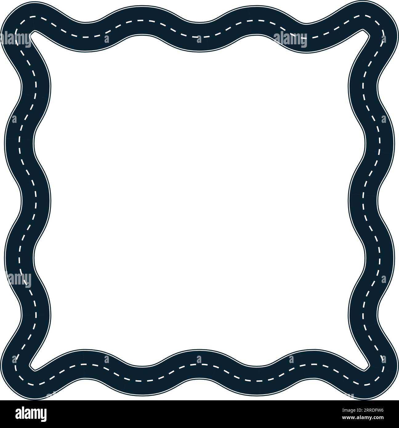 road Squiggle frame Stock Vector Image & Art - Alamy