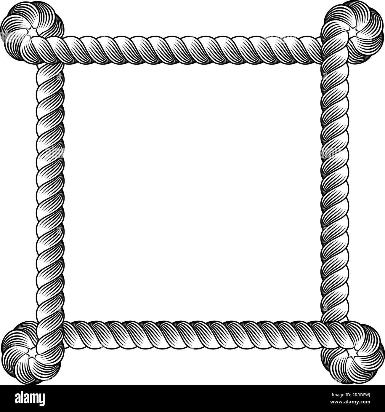 rope knot corner border Stock Vector Image & Art - Alamy