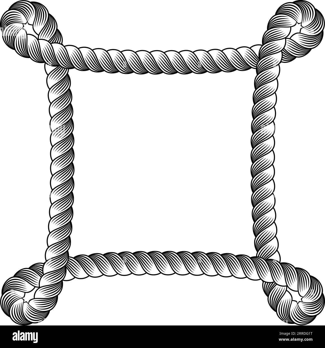 rope knot corner border Stock Vector Image & Art - Alamy