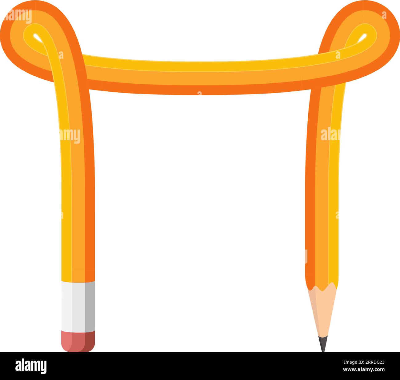 pencil knot corner border Stock Vector Image & Art - Alamy