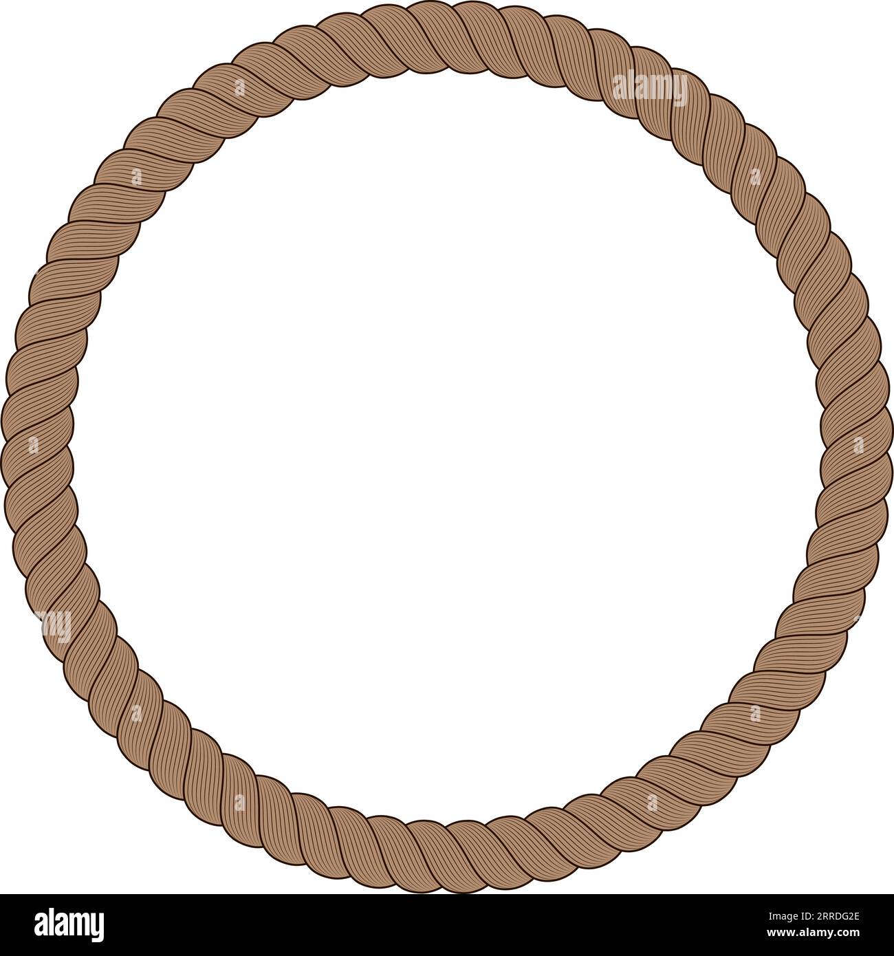 round frame border rope Stock Vector Image & Art - Alamy