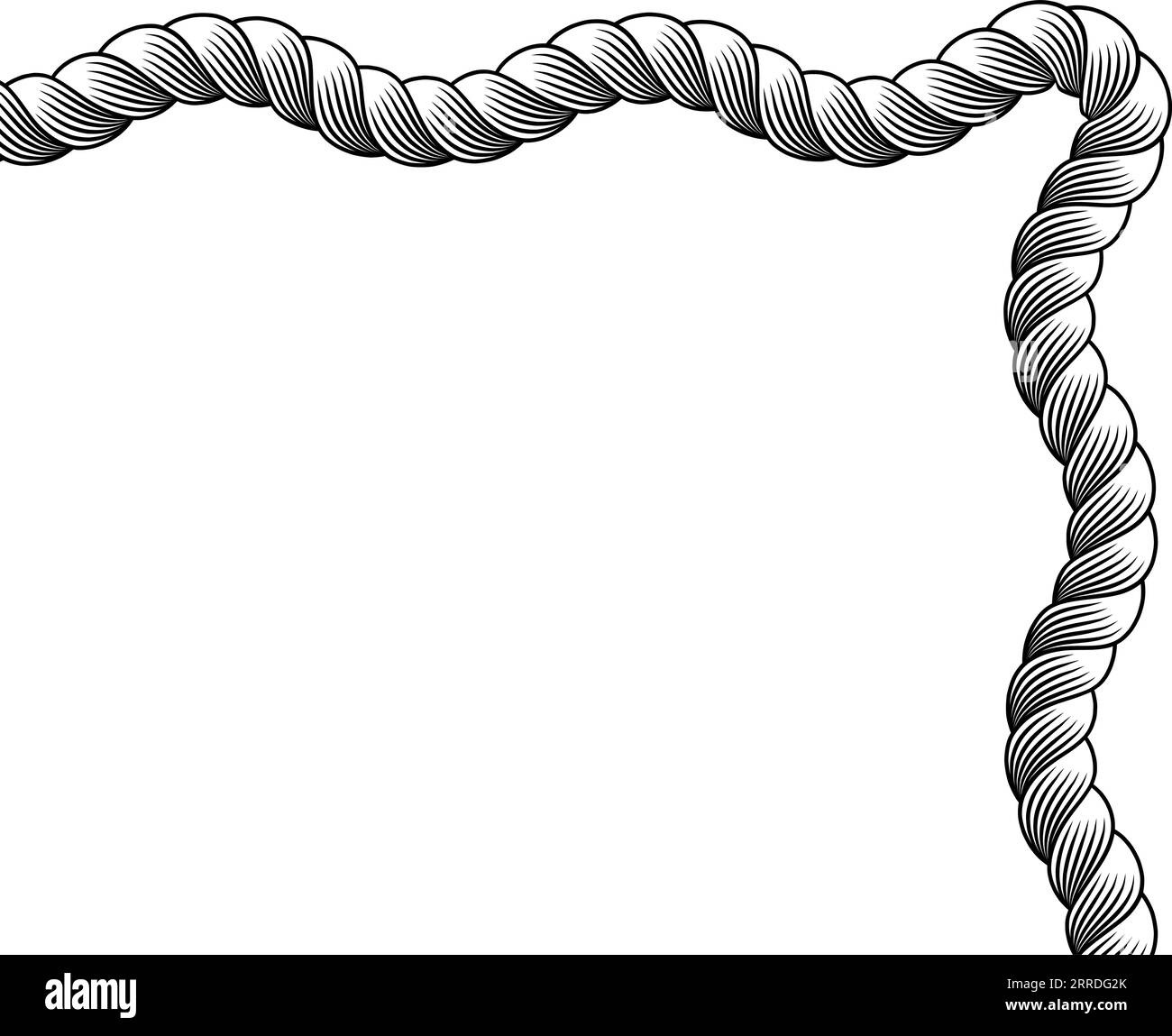rope corner border Stock Vector Image & Art - Alamy