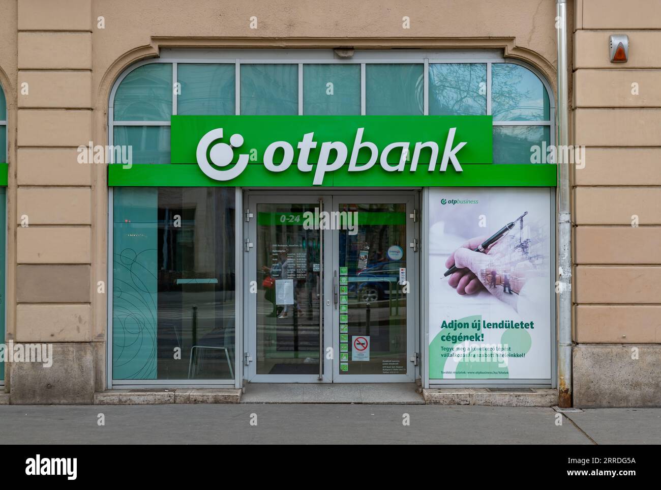 A picture of the facade of an OTP Bank branch Stock Photo - Alamy