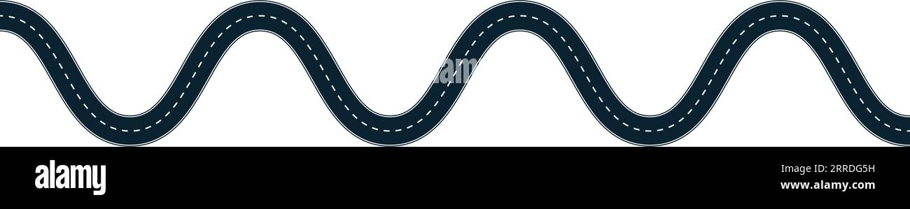 road wavy line Stock Vector Image & Art - Alamy