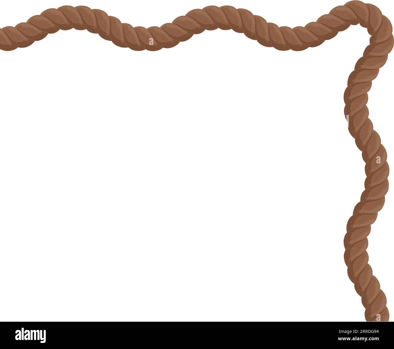 brown rope corner border Stock Vector Image & Art - Alamy