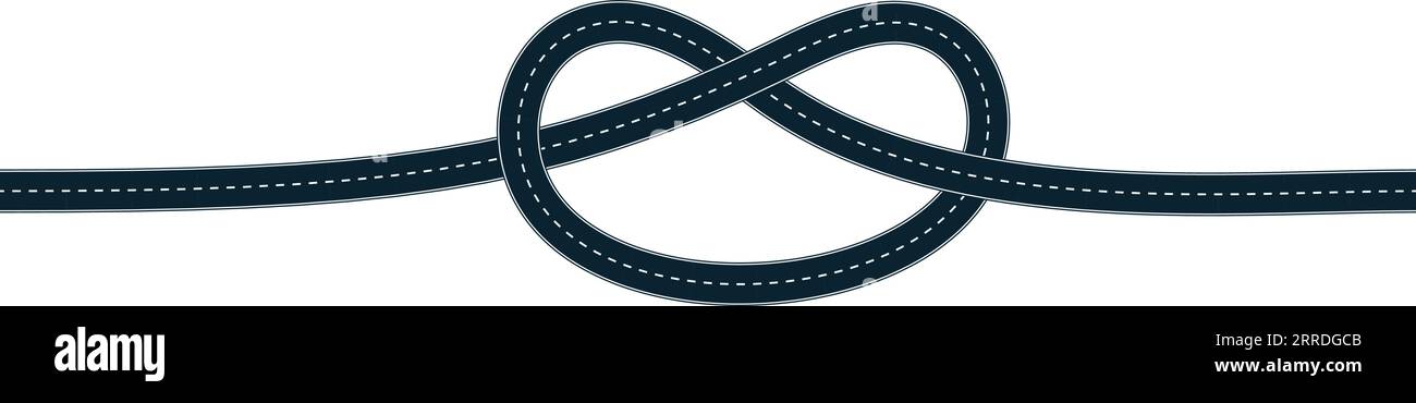 road knot line border Stock Vector Image & Art - Alamy
