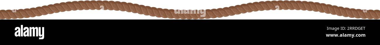 brown rope wavy line Stock Vector Image & Art - Alamy