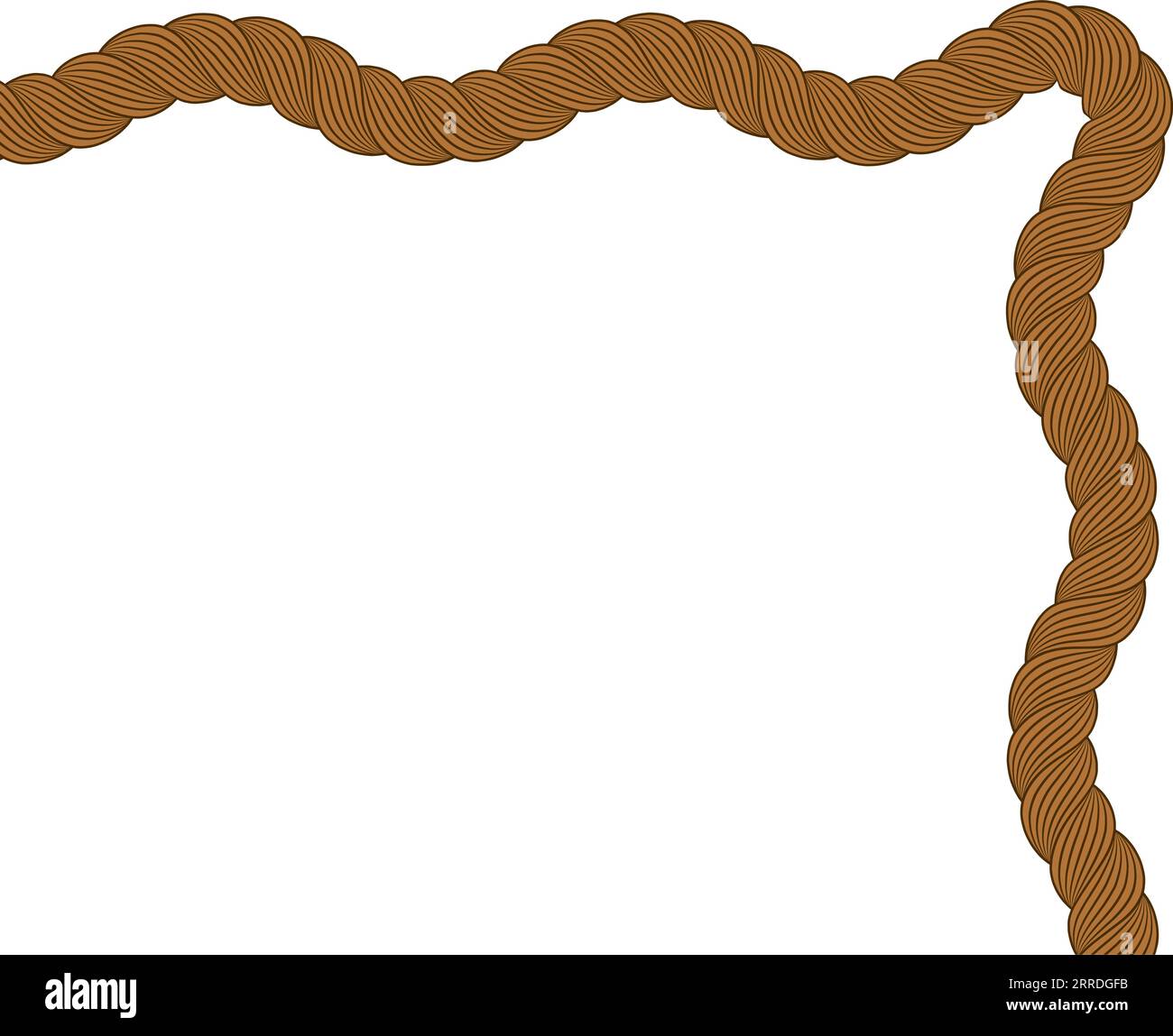 brown corner border rope Stock Vector Image & Art - Alamy