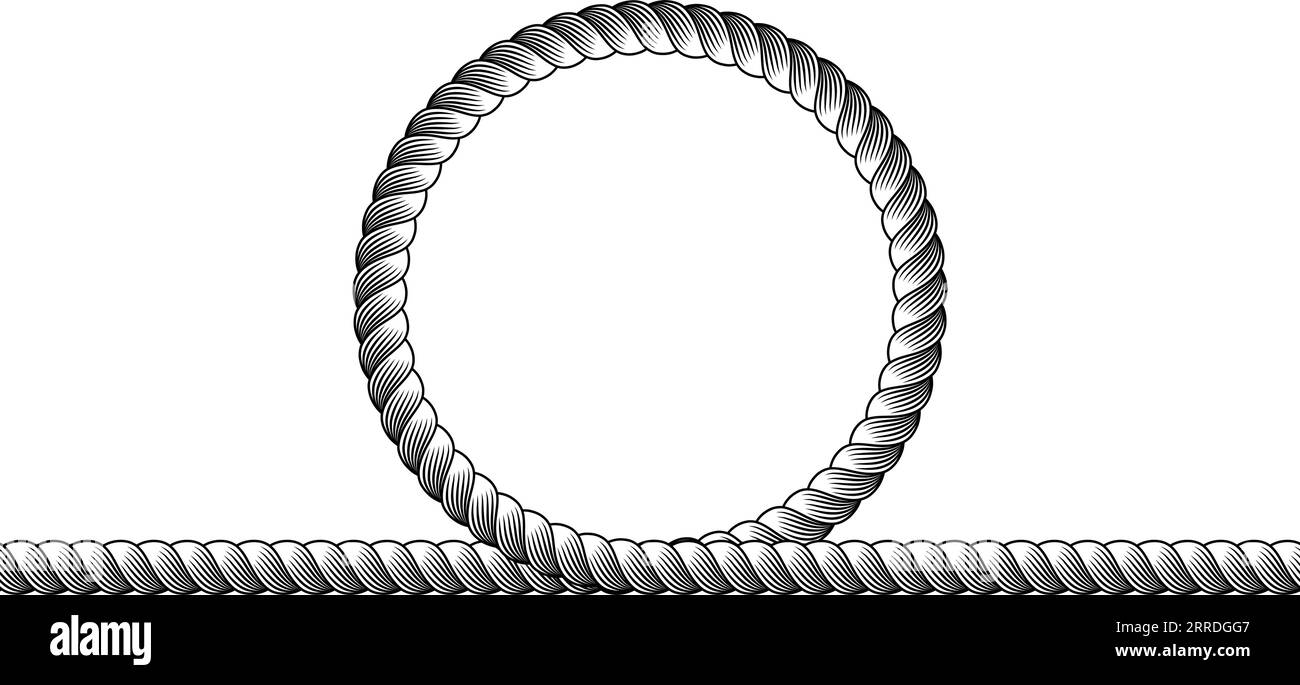 rope noose line border Stock Vector Image & Art - Alamy