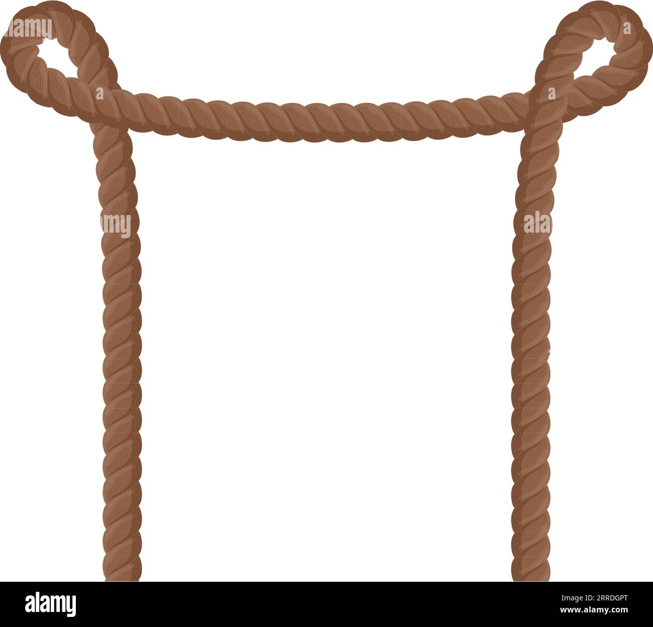 brown rope knot corner border Stock Vector Image & Art - Alamy