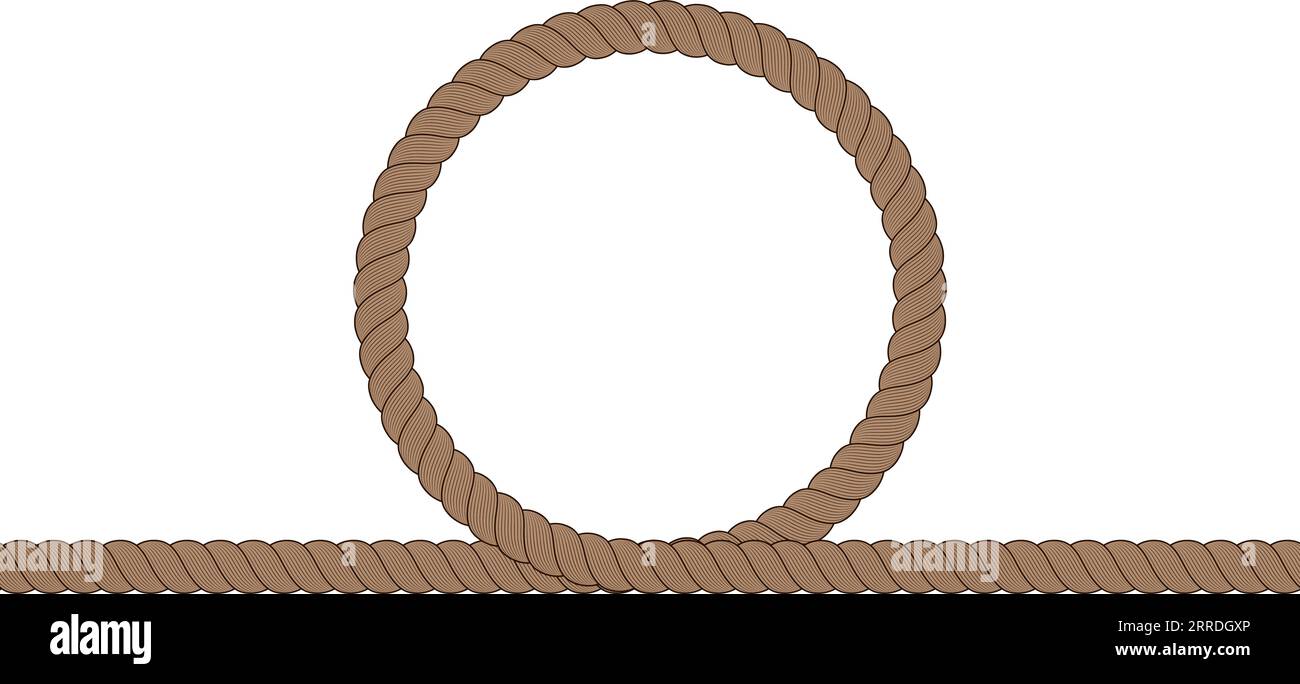 noose line border rope Stock Vector Image & Art - Alamy