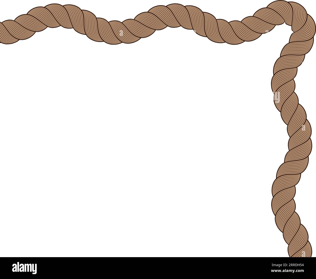 corner border rope Stock Vector Image & Art - Alamy