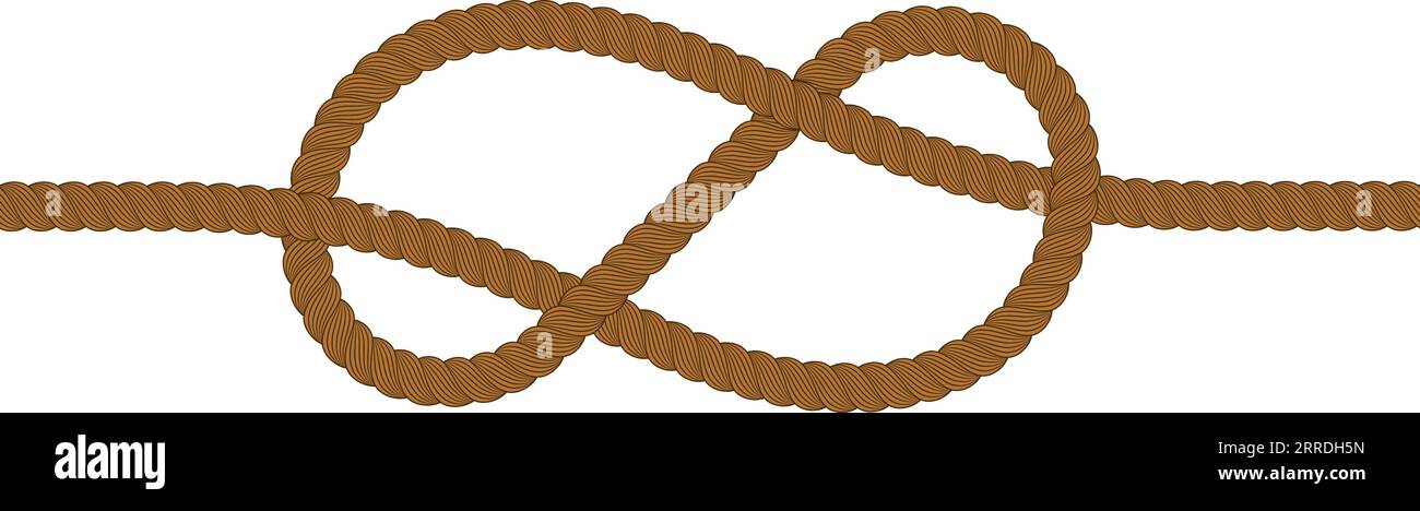 brown knot line border rope Stock Vector Image & Art - Alamy