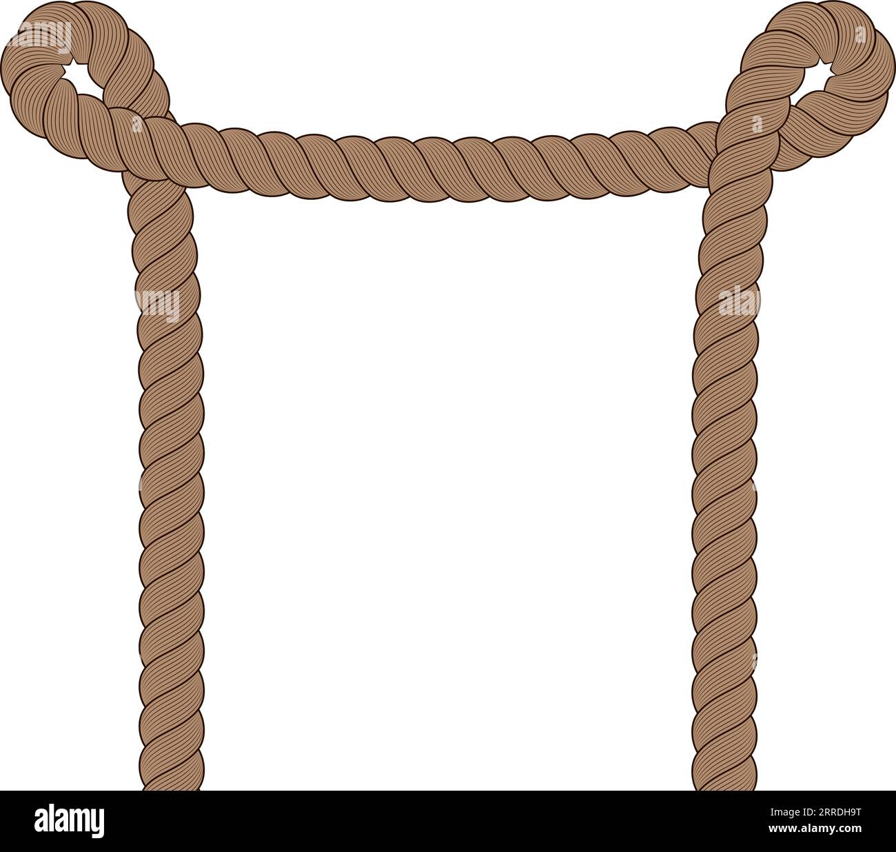 knot corner border rope Stock Vector Image & Art - Alamy