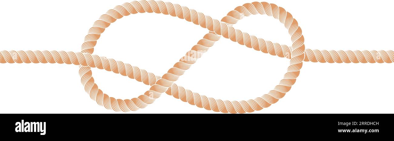 rope knot line border Stock Vector Image & Art - Alamy