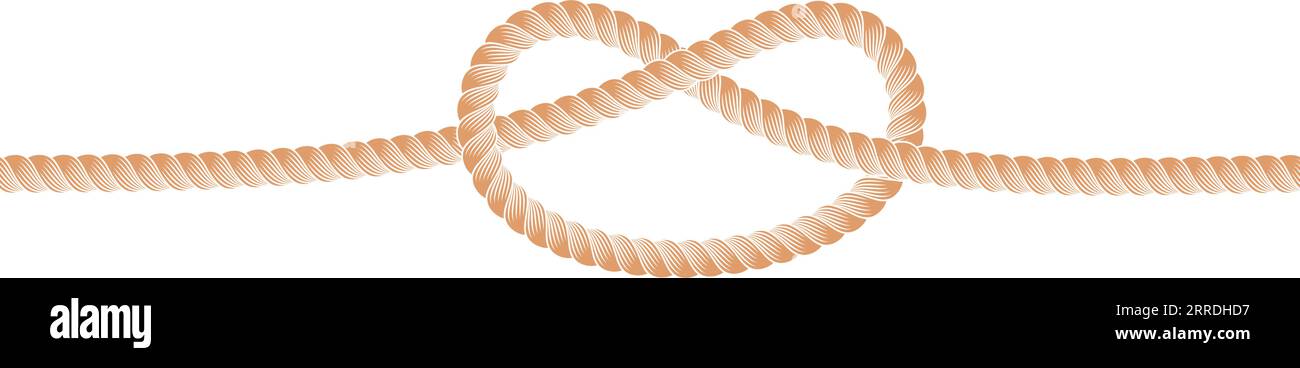 rope knot line border Stock Vector Image & Art - Alamy