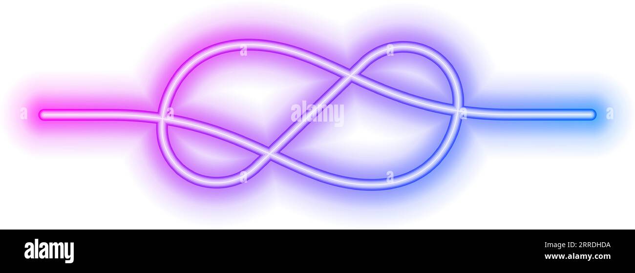neon knot line border Stock Vector Image & Art - Alamy