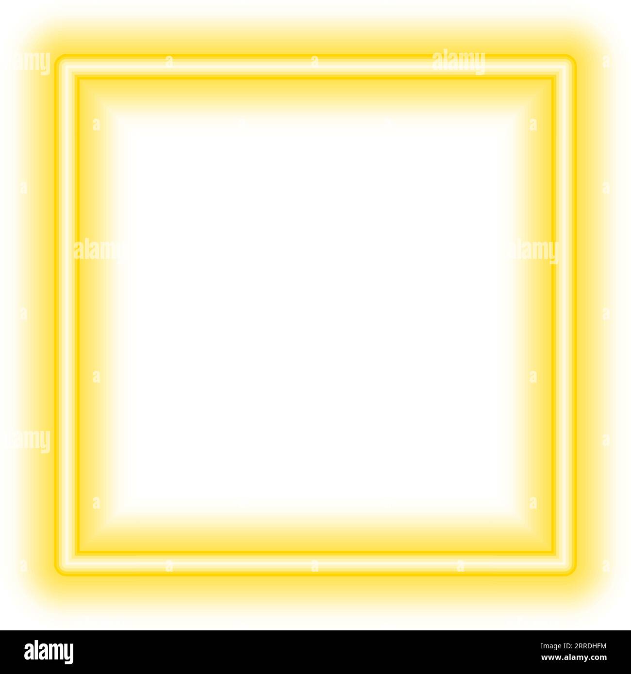 neon square frame yellow Stock Vector Image & Art - Alamy