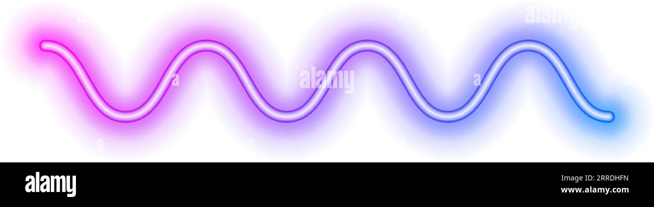 neon wavy line Stock Vector Image & Art - Alamy