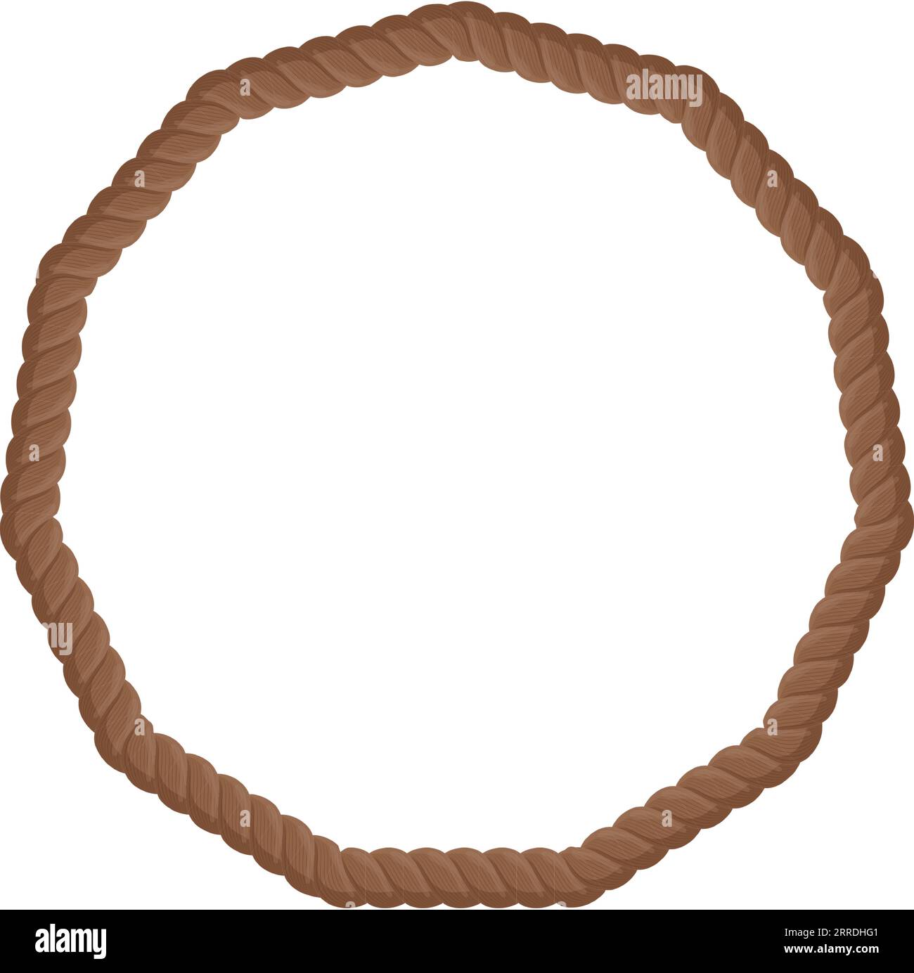 brown rope round frame border Stock Vector Image & Art - Alamy