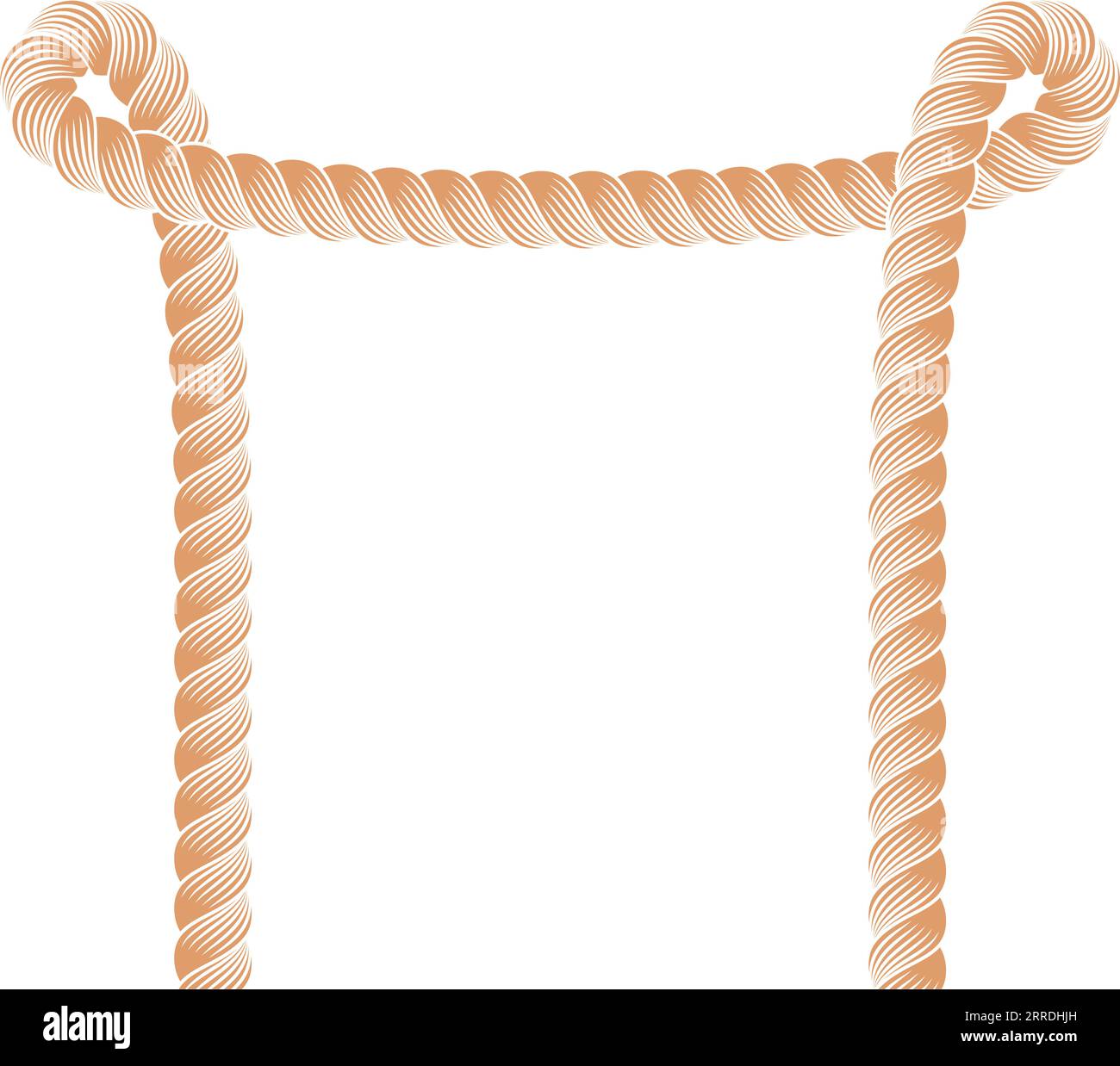 rope knot corner border Stock Vector Image & Art - Alamy