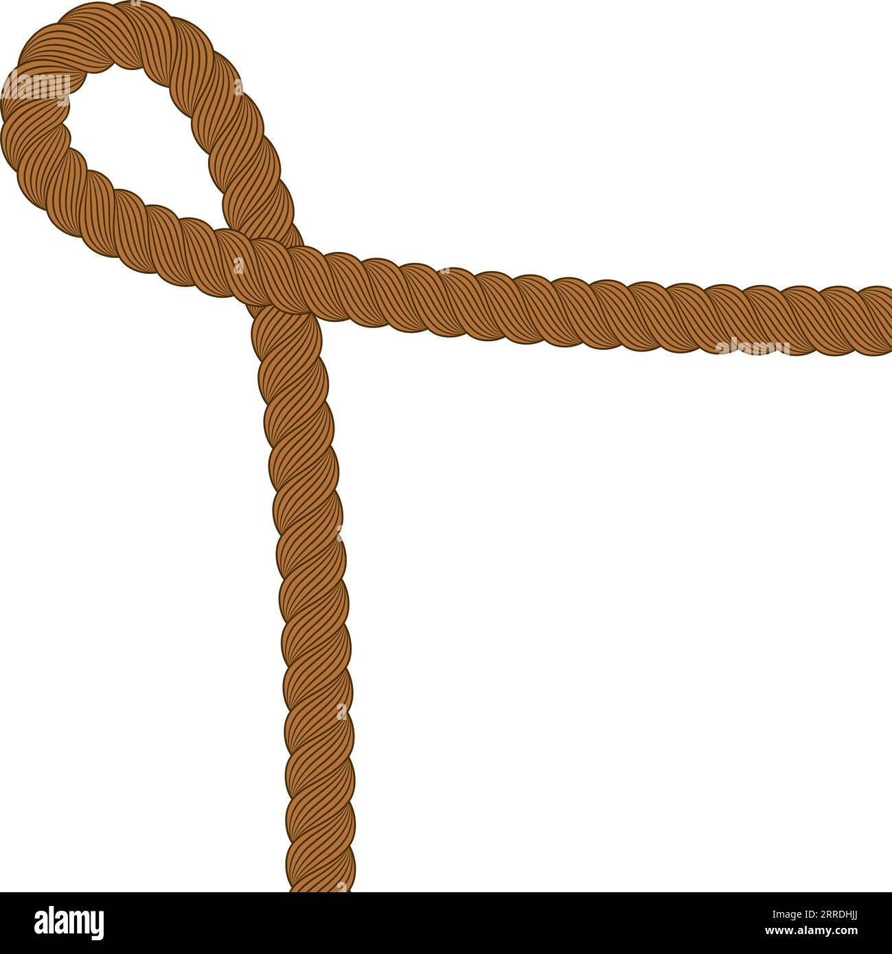 brown corner border rope Stock Vector Image & Art - Alamy