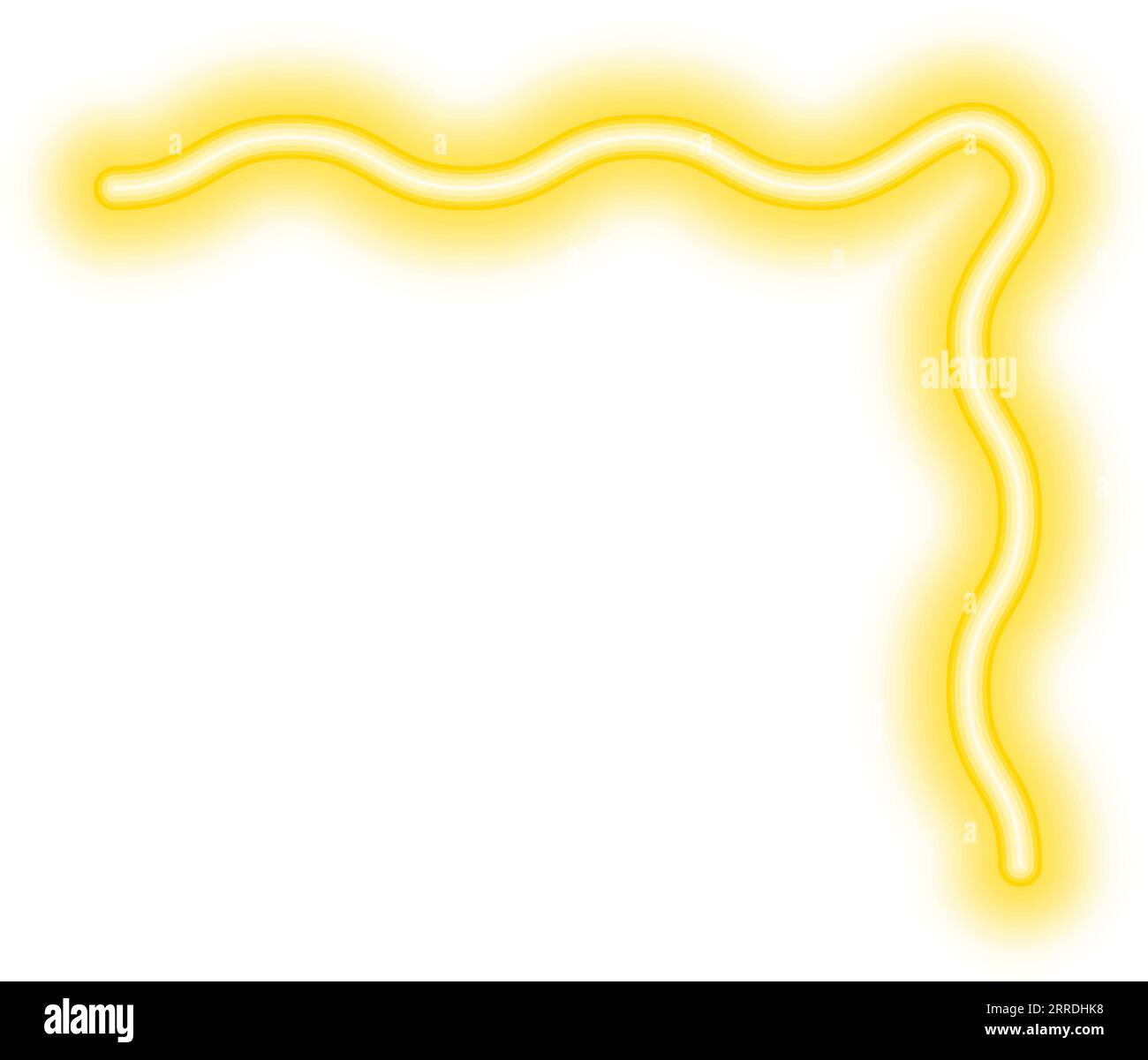 neon corner border yellow Stock Vector Image & Art - Alamy