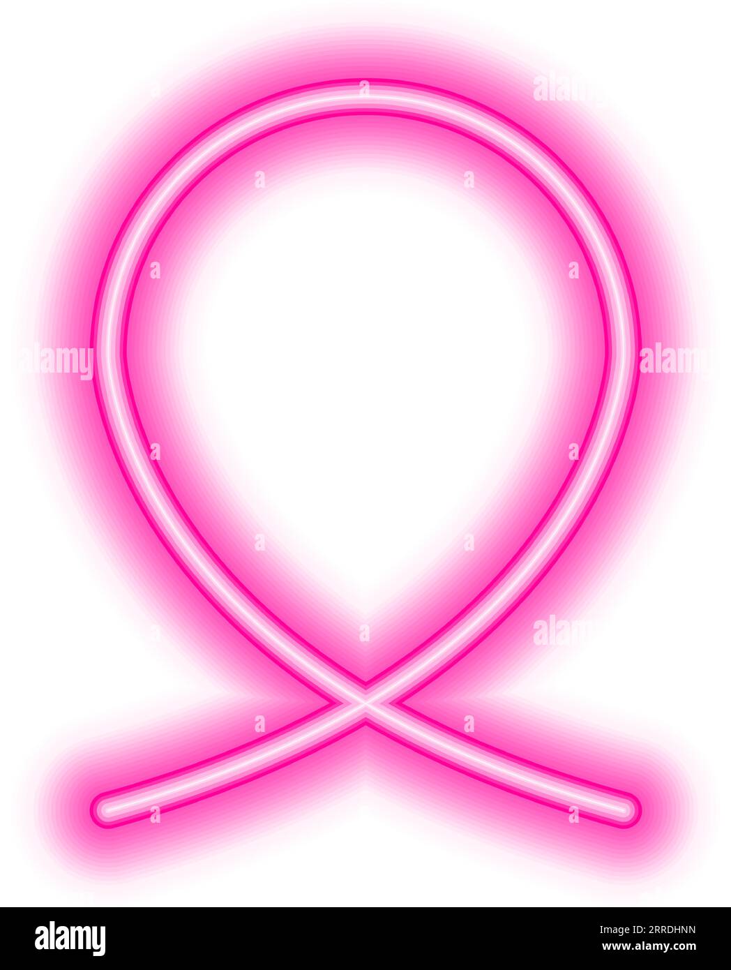 pink ribbon frame neon Stock Vector Image & Art - Alamy