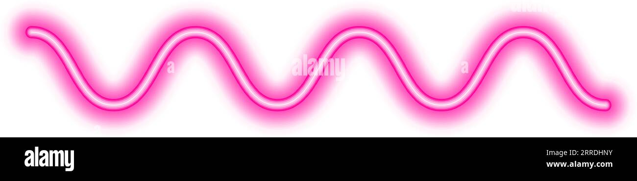 pink wavy line neon Stock Vector Image & Art - Alamy