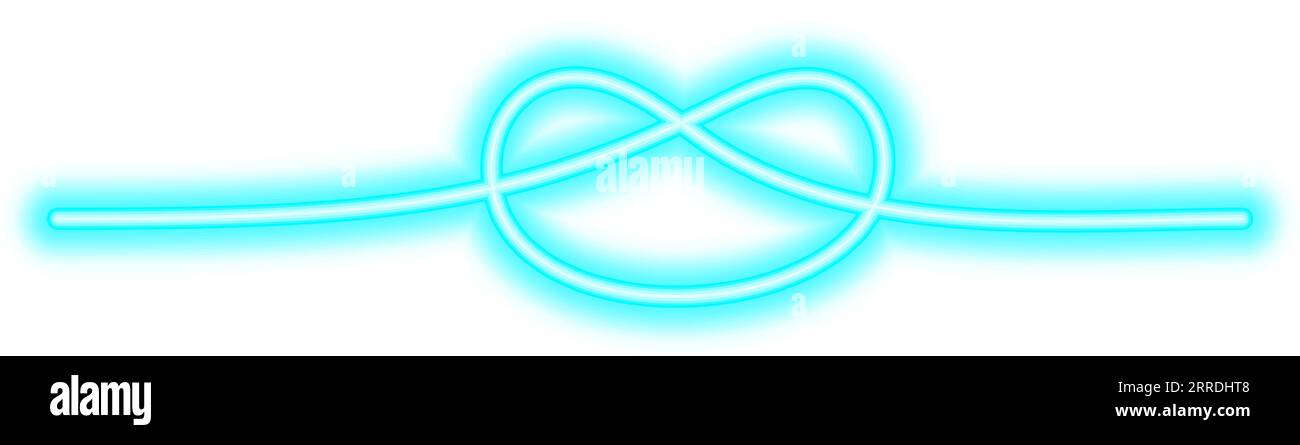 blue neon knot line border Stock Vector Image & Art - Alamy