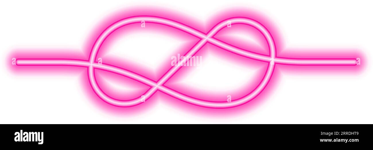 pink knot line border neon Stock Vector Image & Art - Alamy