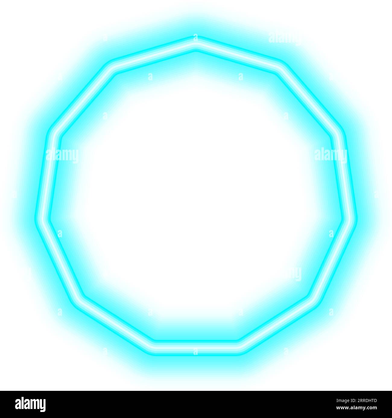 blue neon round frame border Stock Vector Image & Art - Alamy