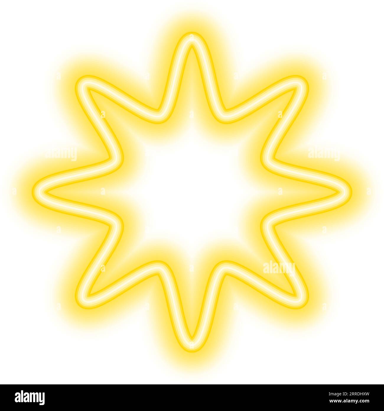 Yellow star tube Stock Vector Images - Alamy