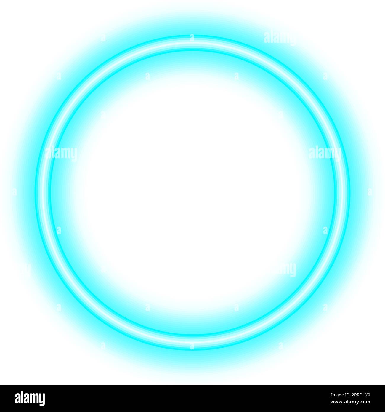 blue neon round frame border Stock Vector Image & Art - Alamy