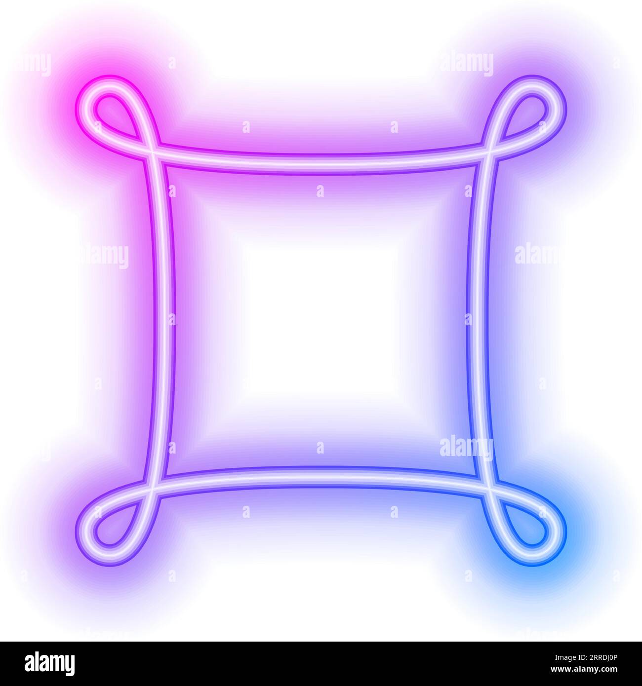 neon knot corner border Stock Vector Image & Art - Alamy