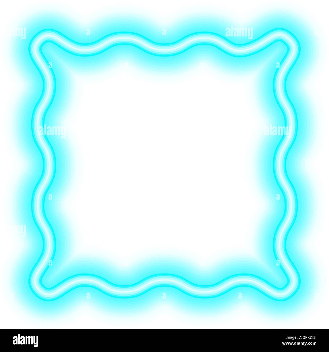 blue neon Squiggle frame Stock Vector Image & Art - Alamy
