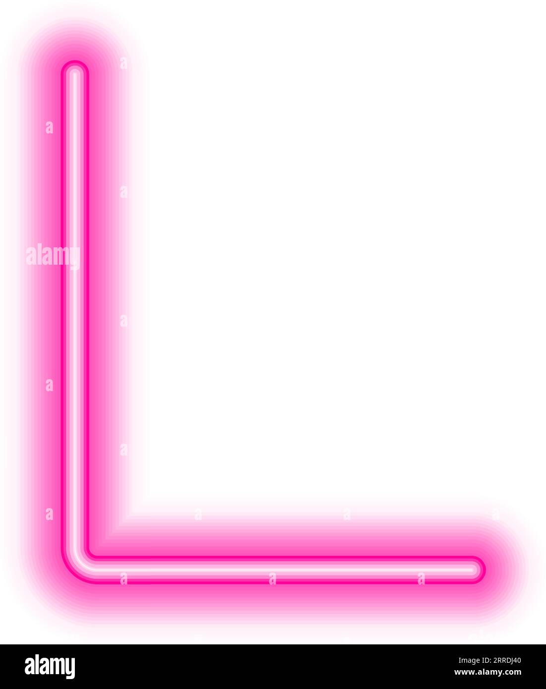 pink corner border neon Stock Vector Image & Art - Alamy