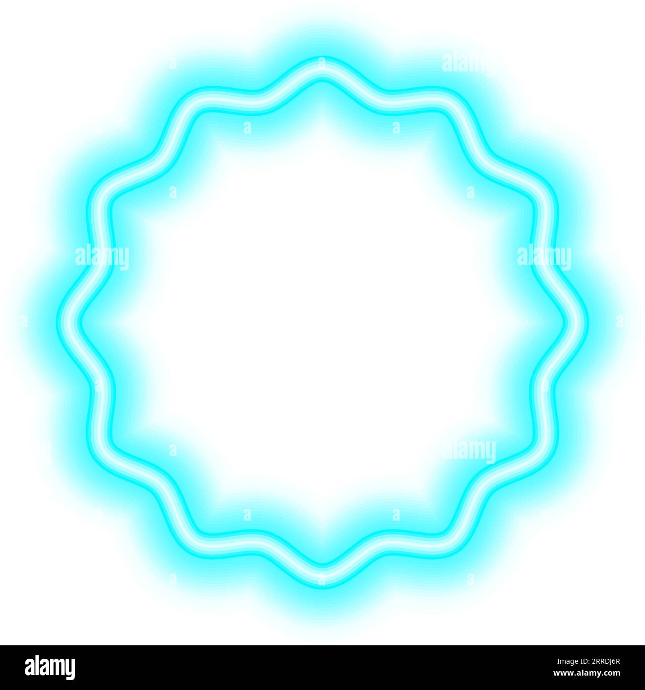 blue neon sticker badge frame Stock Vector Image & Art - Alamy