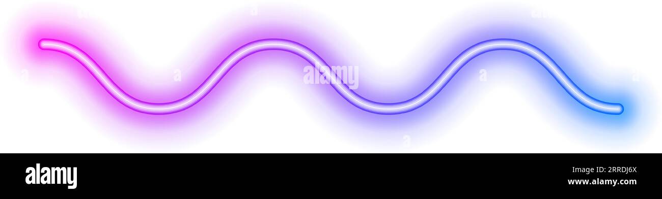 neon wavy line Stock Vector Image & Art - Alamy
