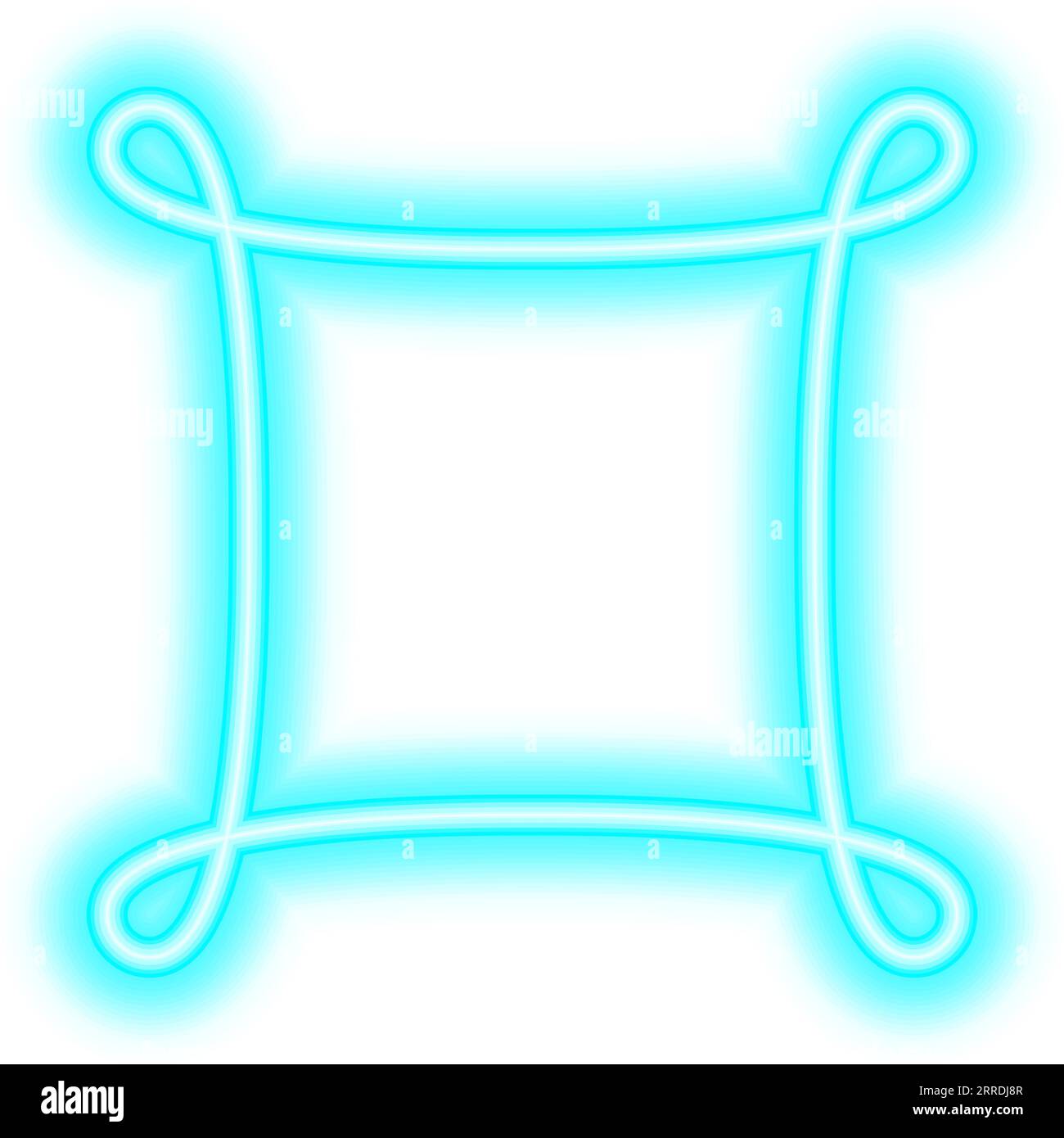 blue neon knot corner border Stock Vector Image & Art - Alamy